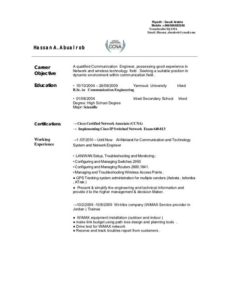 Telecom Engineer Cv Sample Doc At Colin Fleming Blog