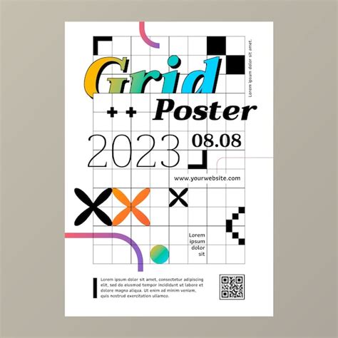 Free Vector Grid Template Design