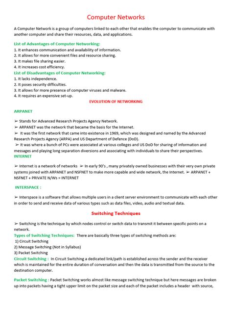 Computer Networks 1 Pdf Transmission Medium Computer Network