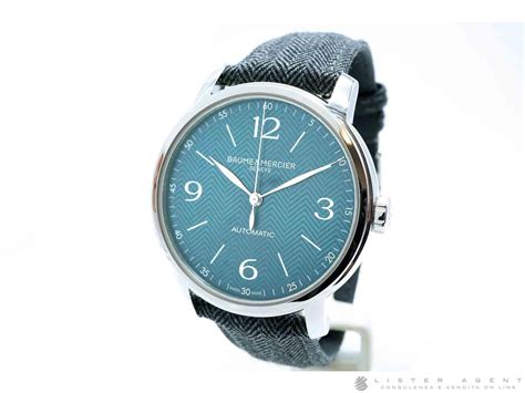 Baume And Mercier Classima 10708 Automatico In Acciaio Blu Aut Ref