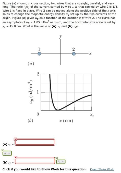 Solved Figure A Shows In Cross Section Two Wires That