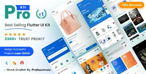 Themes Apps Ultimate UI Kit PROKIT Biggest Flutter UI Kit Iqonic Design