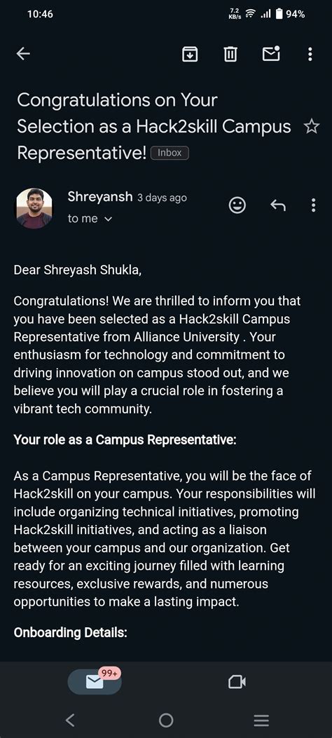 Shreyash Shukla On Linkedin Got Selected As Hack2skill Campus