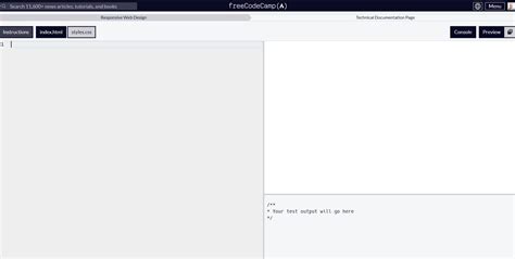 Technical Documentation Project Is Blank Freecodecamp Support The