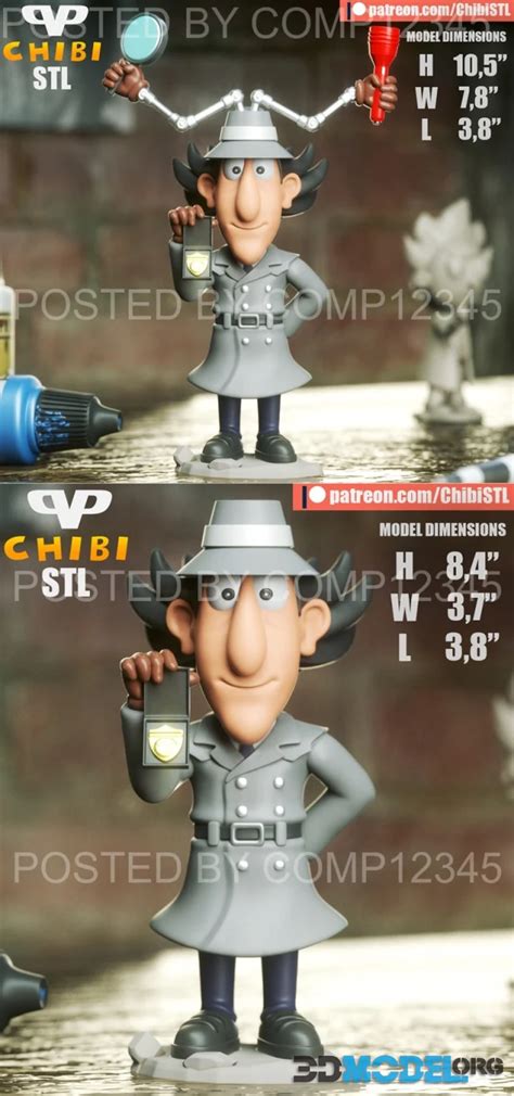 3d Model Inspector Gadget Printable