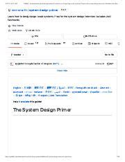 GitHub Donnemartin System Design Primer Orig Pdf AM GitHub Donnemartin