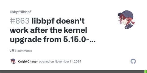 Libbpf Doesn T Work After The Kernel Upgrade From Generic To Generic Issue