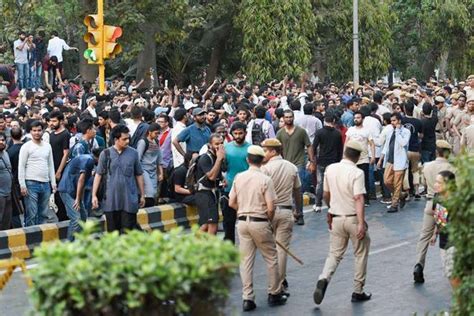 Jnu ‘sexual Harassment Case Students Step Up Protests As Police Files
