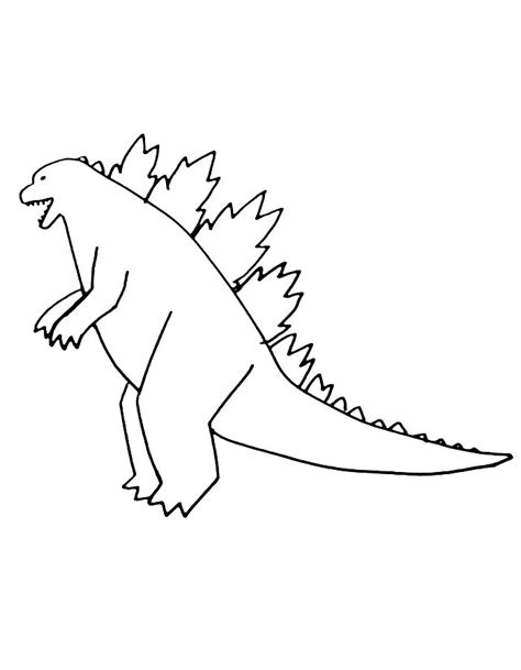 Godzilla Coloring Pages Free Printable Pdf