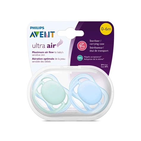 Philips Avent Ultra Air Pacifier 2 Pack Assorted Jr Toy Company Canada