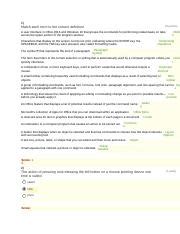 CSCI Common Features End Of Chapter Quiz Docx Points Match Each Term To The Correct