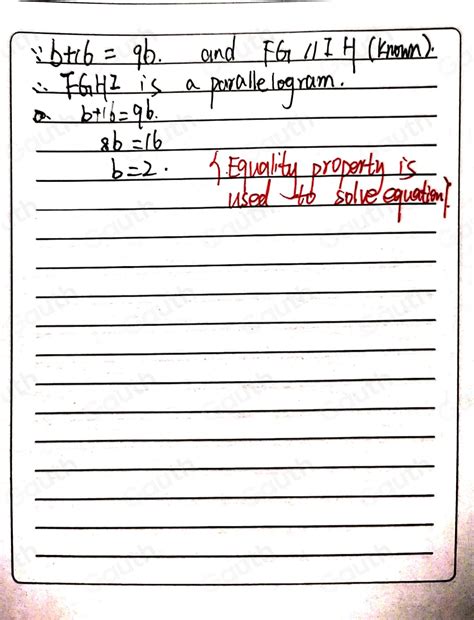 Solved Find The Value Of B That Makes Quadrilateral Fghi A