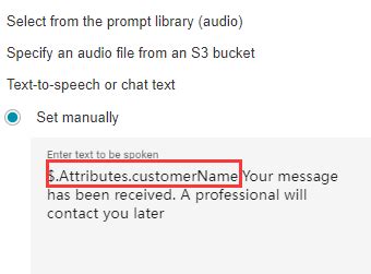 In Amazon Connect Flow I Can Only Get The Properties That I Circled Issue 106 Amazon