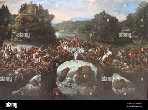 La Bataille Entre Les Amazones Et Les Grecs 1619 By Claude Deruet Stock
