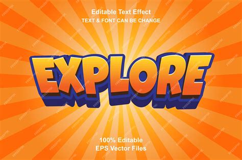 Premium Vector 3d Vector Cartoon Editable Text Effect