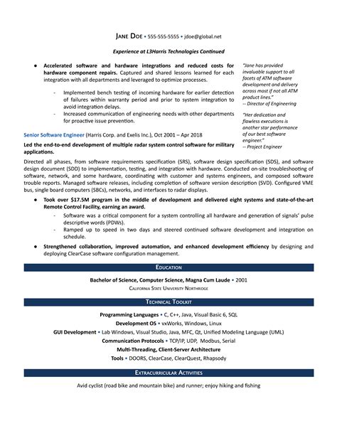 2024 Senior Software Engineer Resume Examples Guide