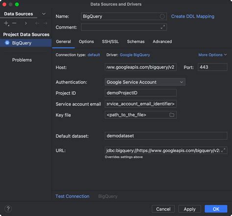 BigQuery DataGrip Documentation
