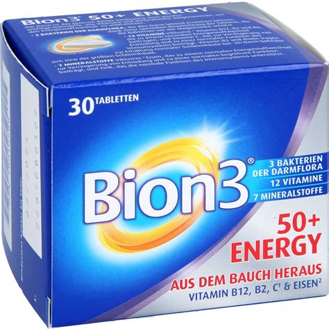 BION3 50+ Energy Tabletten 30 buc. - EUMED