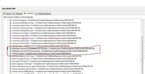 Spring I Am Getting Javalangclassnotfoundexception Orghibernate