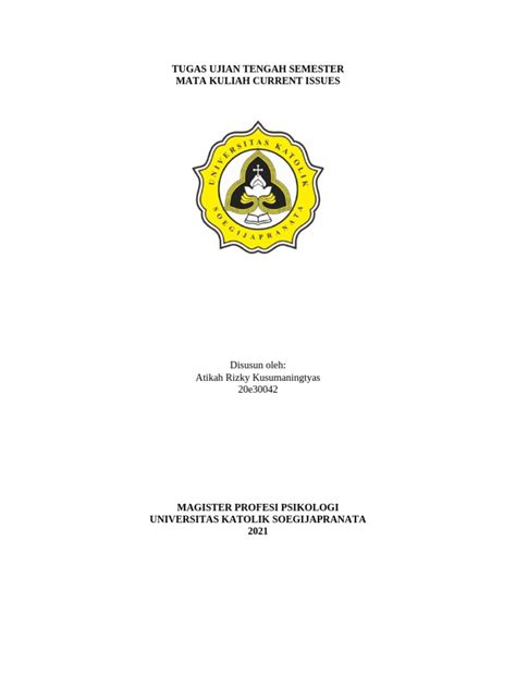 Tugas Ujian Tengah Semester Current Issues Pdf