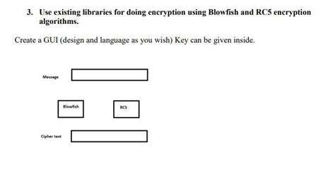 Solved 3 Use Existing Libraries For Doing Encryption Using
