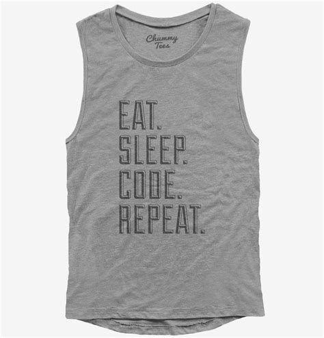 Eat Sleep Code Repeat Funny Programmer T Shirt