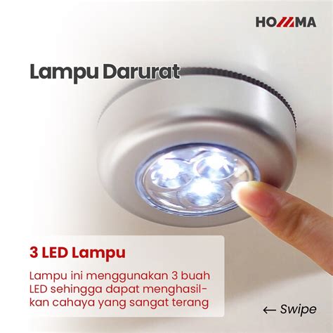 Jual Lampu Tempel Emergency Stick And Click Lamp Touch Shopee Indonesia