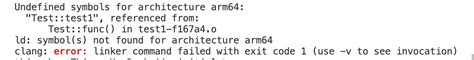 Solved Undefined Symbols For Architecture Arm64 Testtest