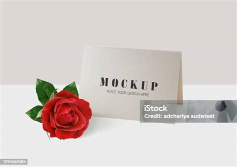 해피 발렌타인 데이 빨간 장미의 현실적인 인사말 카드 인쇄 카드 배너 포스터타이포그래피 디자인 벡터 Eps10 및 그림입니다 개념에 대한 스톡 벡터 아트 및 기타 이미지