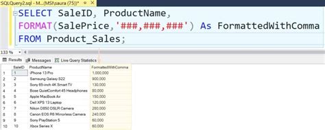 Sql Server Format Number With Commas Without Decimal Places Sql