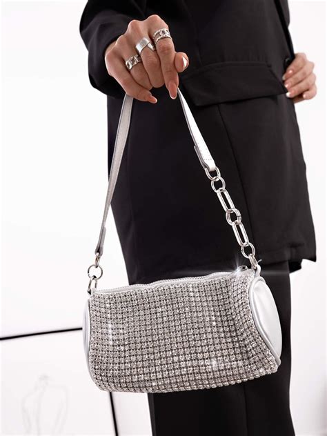 Katrin Crystals Silver Handbag Sense Shop