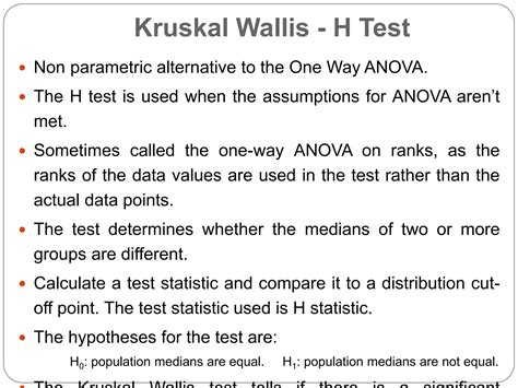 Hypothesis Testingpptx T Test F Test U Test Anova Pptx
