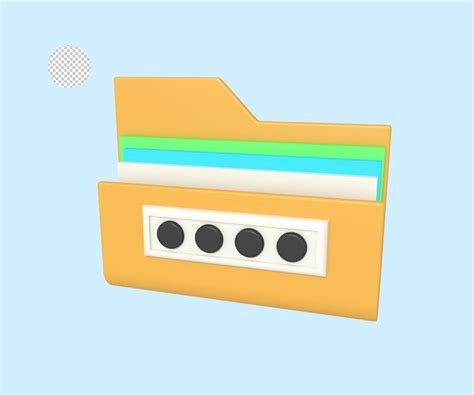 Premium Psd Folder Lock With Password 3d Illustration