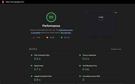 different lighthouse performance results from the same computer · issue