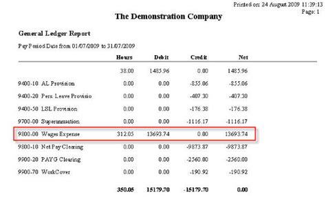 Changing General Ledger Codes Australia