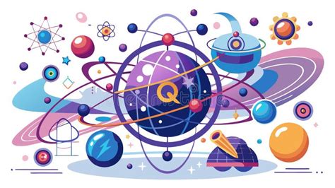 This Image Showcases Quantum Particles Emphasizing Their Abstract