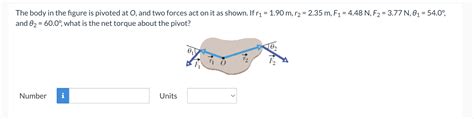 [solved] The Body In The Figure Is Pivoted At O And Two F