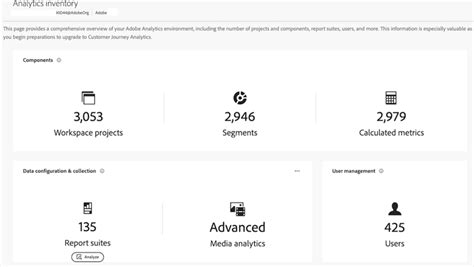 Analytics Inventory Adobe Analytics