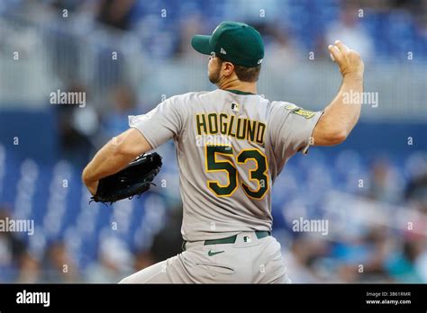 Miami Fl May 02 Oakland Athletics Starting Pitcher Gunnar Hoglund