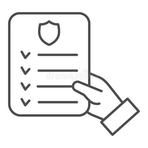 Approved Checklist And Box Line Icon Delivery Logistic Service Symbol
