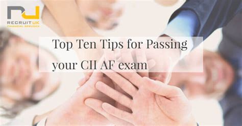 Top Ten Tips For Passing Your Cii Exam Recruit Uk