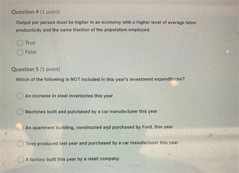 solved question 4 1 point output per person must be higher