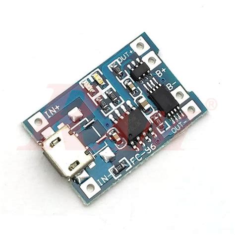 Tp4056 Usb Micro Lithium Battery Charger Module 1a With Battery Protection Ram Electronics Website