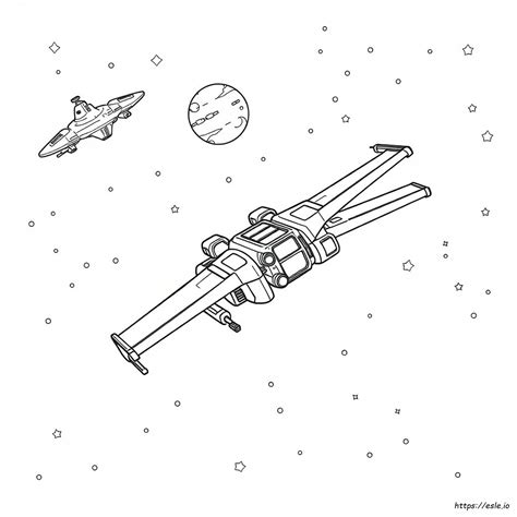 Gambar Mewarnai X Wing