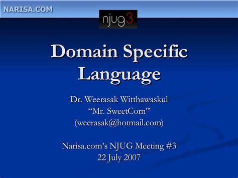 domain specific languages ppt