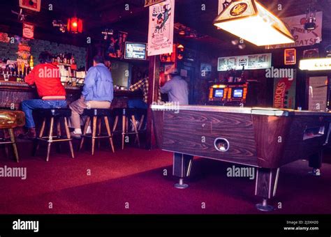 Interior Of A Working Class Pub In Rural Oregon Showing Support For The