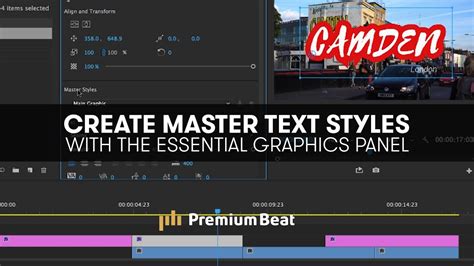 Create A Master Text Style In Premiere Pros Essential Graphics Panel