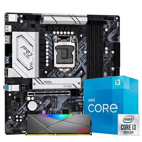 Kit Processador Intel Core I F Placa M E Asrock B M Pro Lga Matx Ddr
