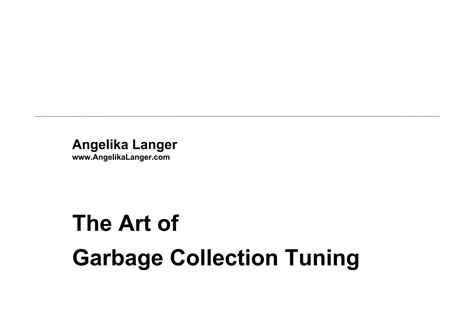 Tuning The Hotspot Jvm Garbage Collectors Ppt