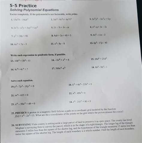 Solved Solving Polynomial Equations Factor Completely If Chegg